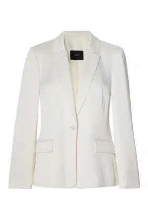 JOSEPH Joaquim Crinkled-satin Blazer - Ivory