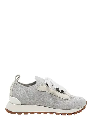 Brunello Cucinelli Cotton Low-top Sneakers Grigio