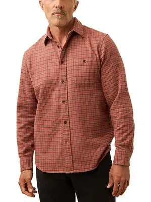Faherty Brand Super Brushed Flannel Shirt - Amber Hill