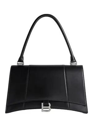 Balenciaga Hourglass Hinge Medium Handbag - Black