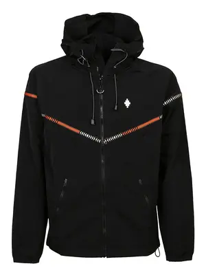 MARCELO BURLON COUNTY OF MILAN Windbreaker Jacket - Black
