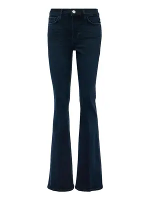 FRAME Le High Flare High-rise Jeans - Blue