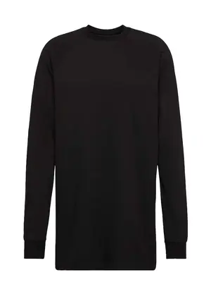 Rick Owens Baseball Cotton Jersey Sweatshirt - Black