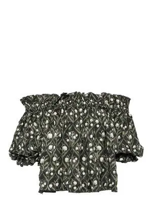 Agua Bendita Off-shoulder Blouse - Multicoloured