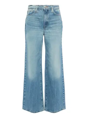 FRAME Le Jane High-rise Wide-leg Jeans - Blue