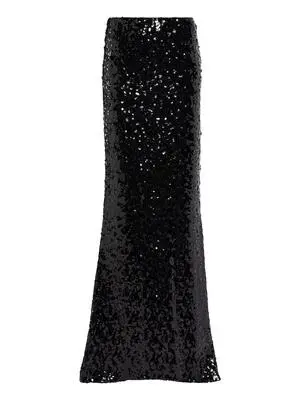 Dolce & Gabbana Sequined Maxi Skirt - Black