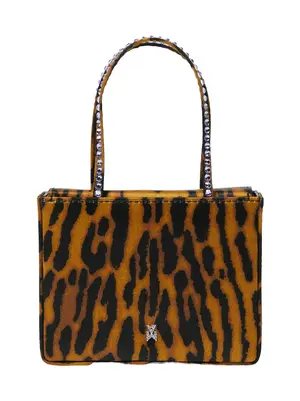 Amina Muaddi Superamini Leopard-print Tote Bag - Multicoloured
