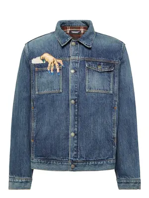 UNDERCOVERISM Beaded Denim Jacket - Blue