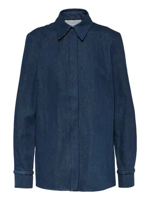 Gabriela Hearst Cruz Denim Shirt - Blue
