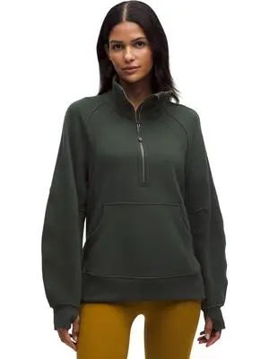Lululemon Scuba Oversized Funnel-neck Half Zip - Rainforest Green