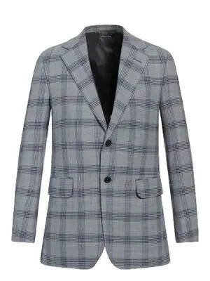 Dunhill Blazer Size Wool, Tussah Silk, Linen - Blue
