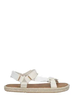 MAISON MARGIELA Textile Fiber Espadrille Sandals - Beige