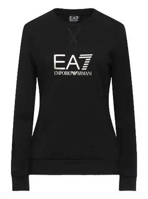 EA7 Cotton-elastane Sweatshirt - Black