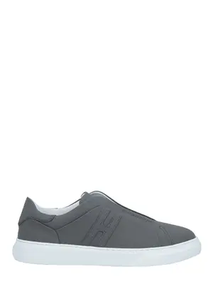 Hogan Leather Slip-On Sneakers Grey