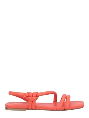 BALDININI Leather Sandals - Tomato Red