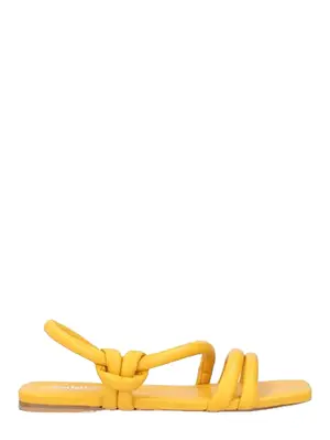 BALDININI Leather Sandals - Yellow