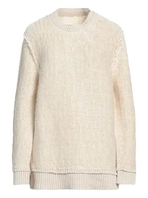 MAISON MARGIELA Knitted Crewneck Sweater - Beige