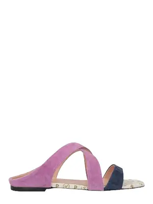 POLLINI Leather Sandals - Blue