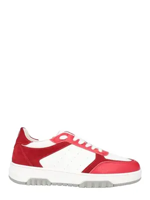POLLINI Leather Low-top Sneakers - Red