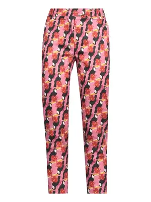 Pinko Floral Print Tapered Pants - Pink