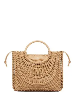 VALENTINO Allknots Woven Tote