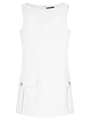VERSACE Medusa Head-Button Crepe Minidress