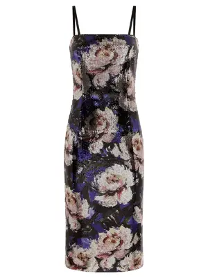 Dolce & Gabbana Sequin-embellished Midi Dress - Purple