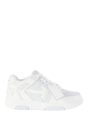 Off-White Out Of Office Leather Sneakers Neutrals