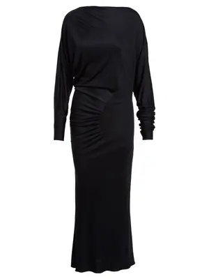 Khaite The Oron Maxi Dress - Black