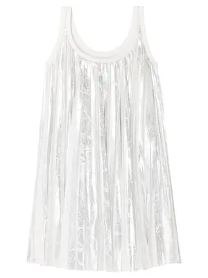 AZ FACTORY Josephine Pleated Midi Dress - White