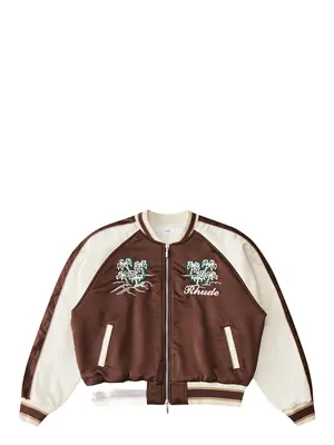 Rhude Crepe Satin Souvenir Jacket - Brown