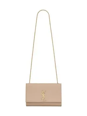 Saint Laurent Kate Medium Chain Bag - Tan