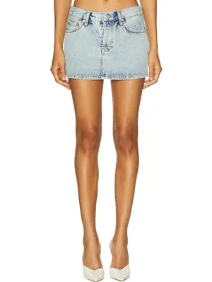 Wardrobe.NYC Denim Micro Mini Skirt - Blue