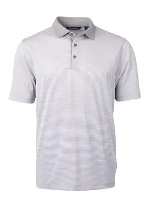 Cutter & Buck Virtue Micro Stripe Polo - Polished/white