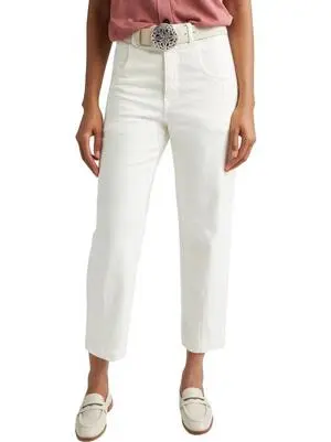Eleventy Straight Leg Bull Pants - White