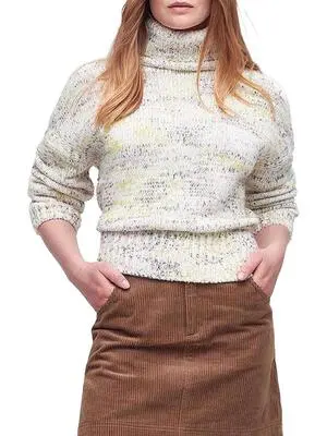 Barbour Marled Cotton-blend Turtleneck Sweater - Multi