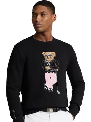 Ralph Lauren Polo Bear Performance Sweater Polo Black