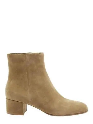 GIANVITO ROSSI Suede Ankle Boots - Camel
