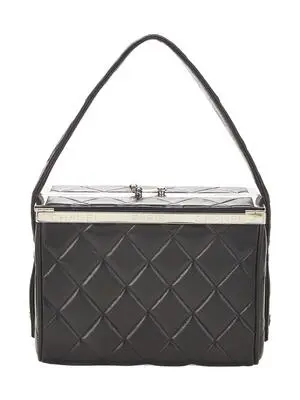 Chanel Quilted Lambskin Box Vanity - Black