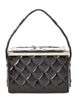 Chanel Quilted Lambskin Box Vanity - Black