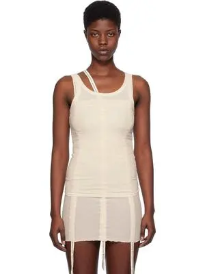 BASERANGE Heart Cutout Tank Top Undyed