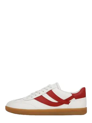 Vince Oasis Leather And Suede Sneakers White