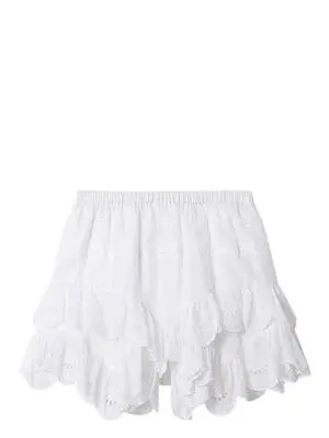 MARANT ETOILE Jocadia Printed Voile Shorts - White