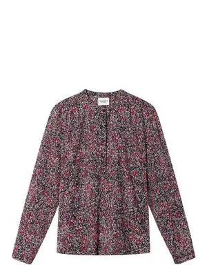 MARANT ETOILE Maria Floral Print Blouse - Crushed Berry
