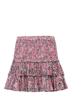 MARANT ETOILE Naomi Mini Skirt - Raspberry/black