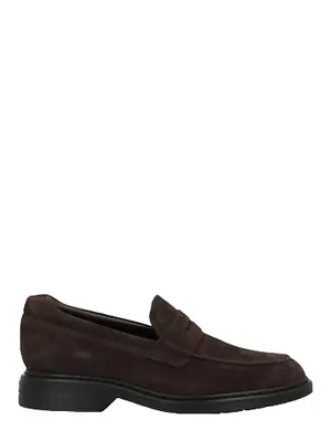 Hogan HOGAN Leather Penny Loafers Brown