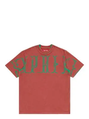 Supreme Overprint Knockout Short-sleeve Top 'bright Red' Red
