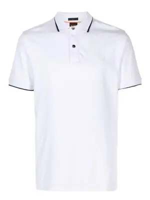 BOSS Piqué Polo Shirt - White