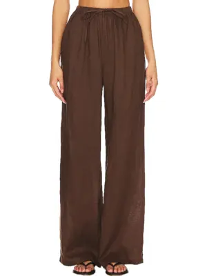 AEXAE Linen Drawstring Trousers