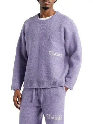 ELWOOD Oversize Crewneck Sweater - Lavender